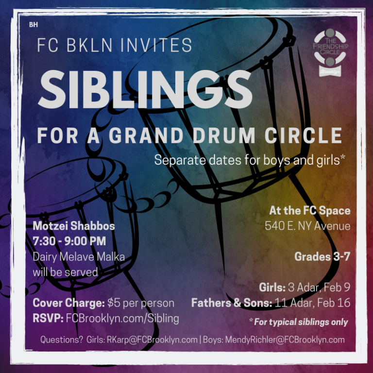 Drum Circle with Sibling Circle - Friendship Circle of Brooklyn