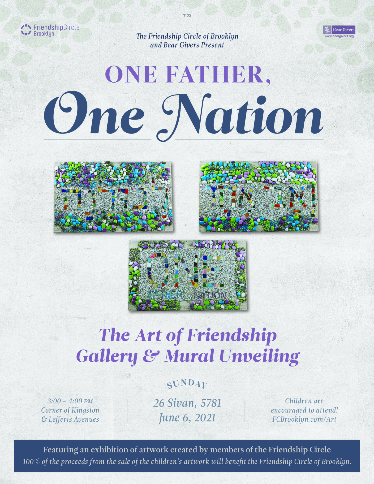 The Art of Friendship Gallery and Mural Unveiling - Friendship Circle ...